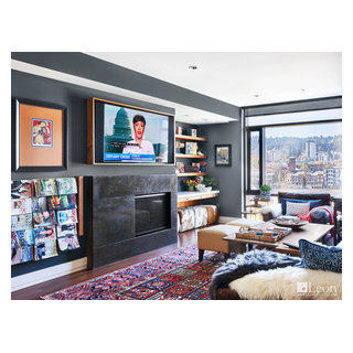 Edge Media Frame by Media Décor - Contemporary - Living Room - Portland ...