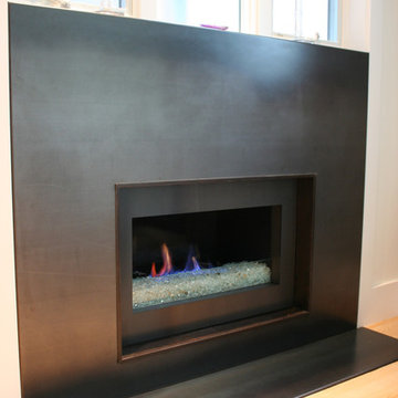 Hot Rolled Steel Fireplace - Photos & Ideas | Houzz