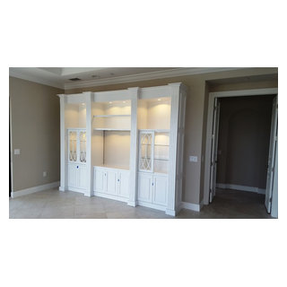 entertainment center with mullion doors - Contemporary - Living Room ...