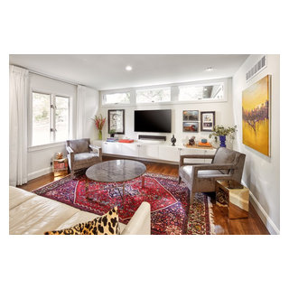 Fairway Top-to-Bottom Interior Design - Eclectic - Living Room - Kansas ...