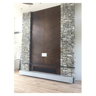 Fireplaces/Cladding - Contemporary - Living Room - Phoenix - by Flux ...