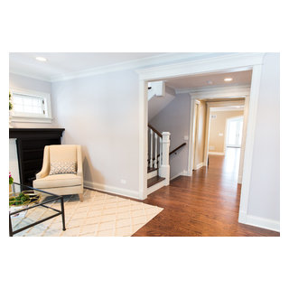 First Floor Hall and Stairs - Transitional - Hall - Chicago - by Great ...