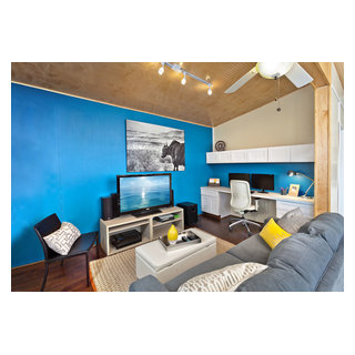 Fix It And Finish It - Pool House Remodel - Contemporary - Living Room ...