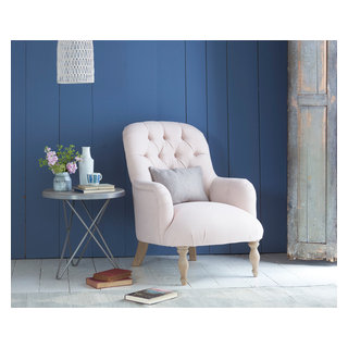 Flump chair in Faded Pink brushed cotton - Contemporary - Living Room ...