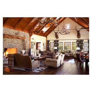 Fly Fishing Retreat - Traditional - Living Room - Denver - by Ashley ...