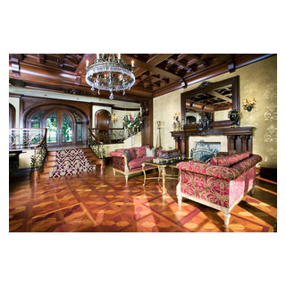 Formal Parlor with Parquet Flooring - Méditerranéen - Salon - New York ...