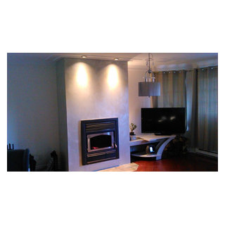 Foyer de cheminée - Modern - Living Room - Montreal - by Sica créateur ...