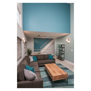 Fremont Cool and Contemporary Living Room - Contemporary - Living Room ...