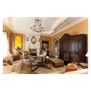 French Chateau Style Reading Tea Room North Shore - Mediterranean ...