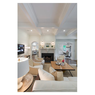Full Home Remodel: Transition - Traditional - Living Room - Charlotte ...