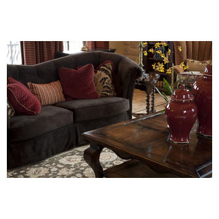 Gaillardia show home - Traditional - Living Room - Oklahoma City - by ...