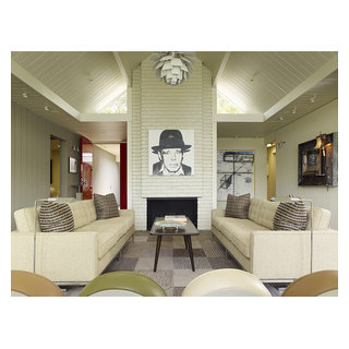 Gary Hutton Lagoon House - Midcentury - Living Room - San Francisco ...