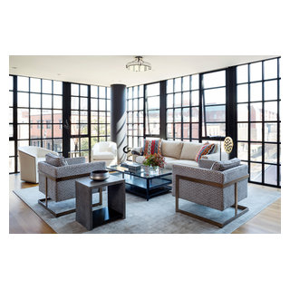 Georgetown Loft - Contemporary - Living Room - DC Metro - by Haus ...