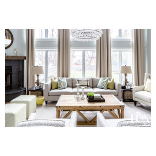 Grand living room - Traditional - Living Room - Montreal - by Lux Decor ...