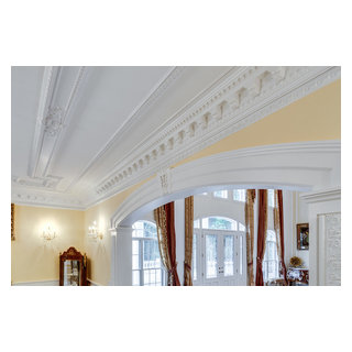 Grand Traditional Mansion in Fairfax, VA - Traditional - Living Room ...