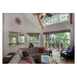Great Room: The Gilchrist Plan #734-D - Craftsman - Living Room ...
