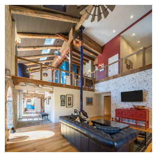 Greystone Barn - Farmhouse - Living Room - Philadelphia - by Archer ...