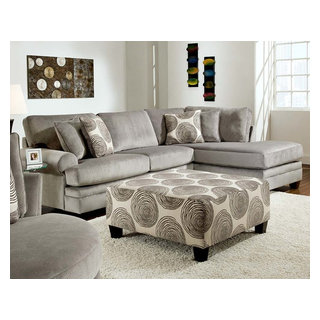 Groovy Smoke Two Piece Sectional Sofa - Modern - Living Room - Columbus ...