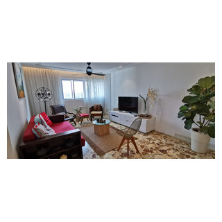 HDB 5room point block - Asian - Living Room - Singapore - by AP8Werks ...