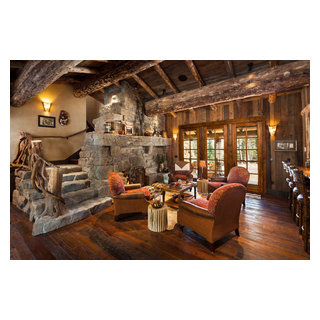 Hearth Room - Rustic - Living Room - Other - by L&K Real Estate | Houzz