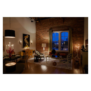 Heather Garrett Design - Industrial - Living Room - Raleigh - by ...
