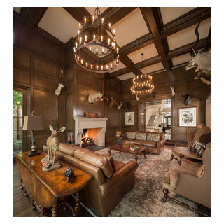 Hedwig - Rustic - Living Room - Houston - by Thompson Custom Homes | Houzz