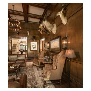 Hedwig - Rustic - Living Room - Houston - by Thompson Custom Homes | Houzz