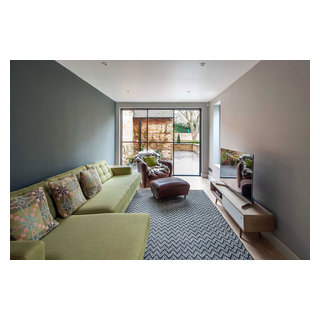 High Contrast House - Transitional - Living Room - West Midlands - by ...