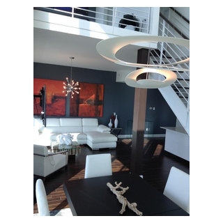 High rise loft apartment Brickell Fl - Modern - Living Room - Miami ...