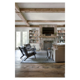 Hit or Miss Reclaimed Oak Flooring - Farmhouse - Living Room - New York ...