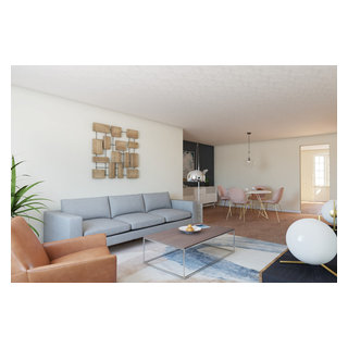 Holly Point Residence - Midcentury - Living Room - San Francisco - by ...