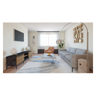 Holly Point Residence - Midcentury - Living Room - San Francisco - by ...