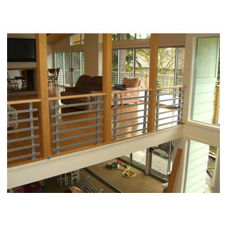 Horizontal Rail System - Contemporary - Living Room - Portland - by ...