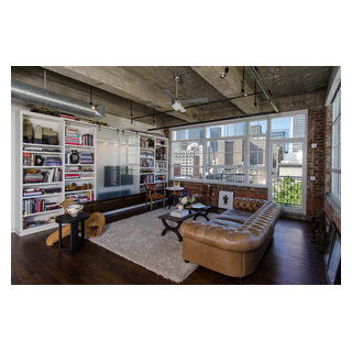 Houston Loft - Industrial - Living Room - Houston - by CONTENT ...