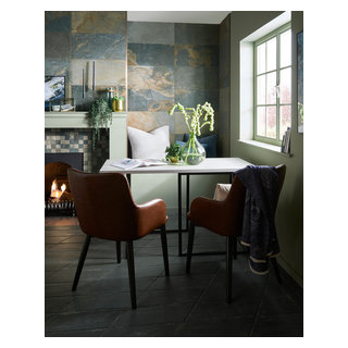 Indas Rust Slate Effect Ceramic Tile - Rustic - Dining Room - Other ...