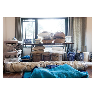 Indigo-Infused Living Room Makeover for Erica Chan Coffman of Honestly ...