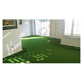 Indoor Putting Greens - Contemporary - Living Room - Denver - by ...