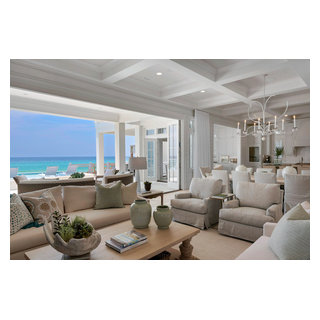 Inman Residence - Beach Style - Living Room - Miami - by Geoff Chick ...