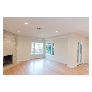 Interior and exterior home transformation - Contemporary - Living Room ...