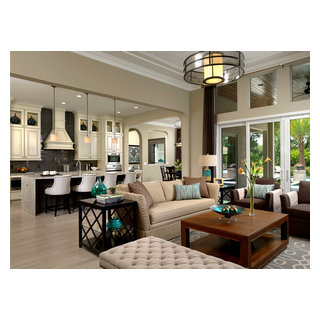 Transitional Great Room - Transitional - Living Room - Orlando - by ...