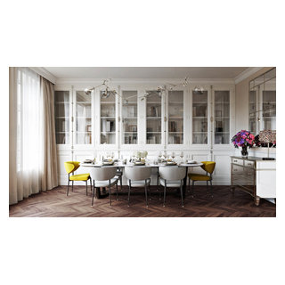 Interior Rendering Services for a Living Room Design - Transitional ...