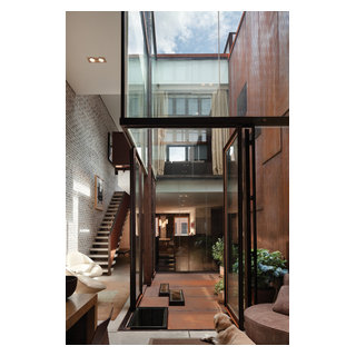 Inverted Warehouse/Townhouse - Industrial - Living Room - New York - by ...