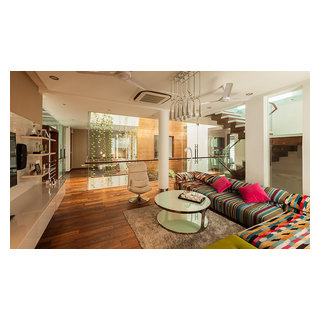 J Residence - Contemporary - Living Room - Delhi - by Kumar Moorthy ...