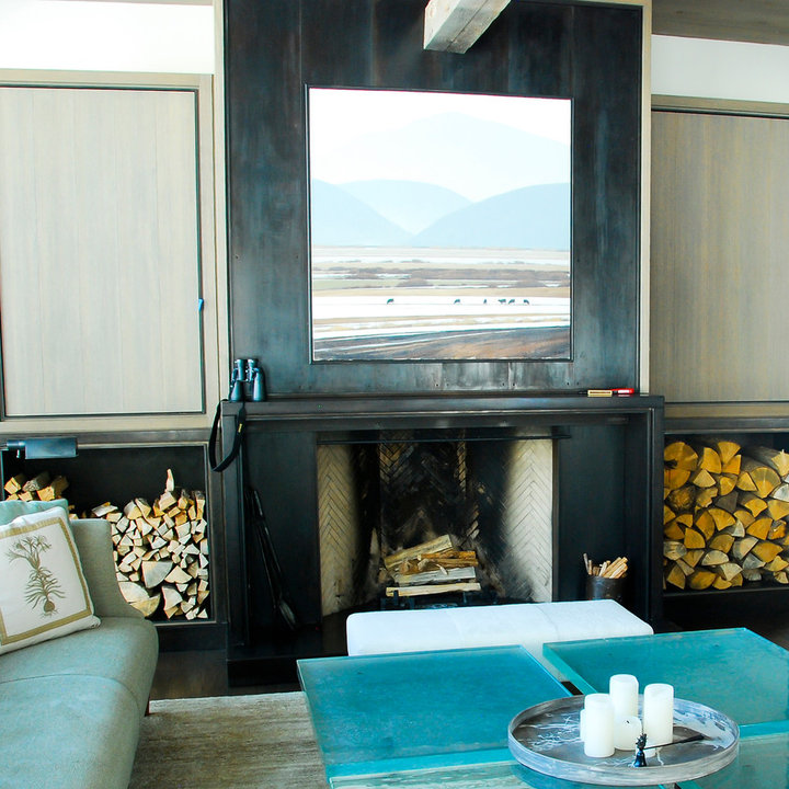 Steel Fireplace Surround - Photos & Ideas | Houzz