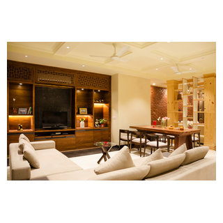 Jain Residence - Contemporary - Family Room - Delhi - by Design By Meta ...