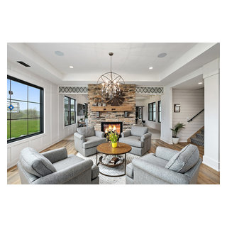 Jamestown Modern Farmhouse - Farmhouse - Living Room - Grand Rapids ...