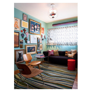 Janel Holiday Interior Design, Mid-Century Mix - Eclectic - Living Room ...