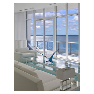 Jennifer Post designed apartment at The Bath Club, Miami Beach ...