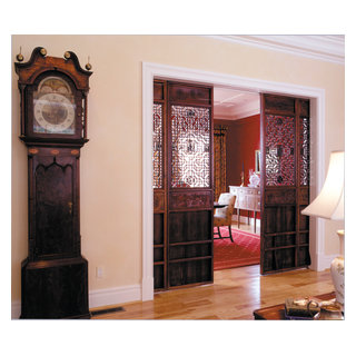 Johnson Hardware Antique Pocket Door Installation - Victorian - Living ...