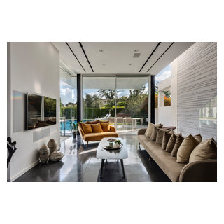 KO House in Israel - Contemporary - Living Room - Other - by IQ Glass ...